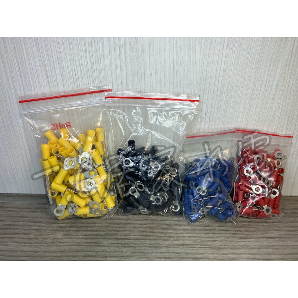 T.C水電 KSS 絕緣端子 R型端子 色套端子 附套 平方 電線端子 1.25 5.5 2 圓形端子 | 蝦皮購物