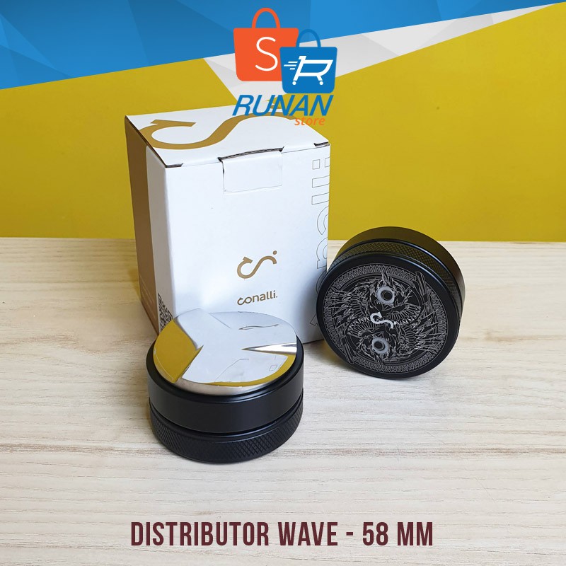 Macaron Tamper 58 毫米 OCD Wave 咖啡分配器 58 毫米 Conalli 黑色 | 蝦皮購物