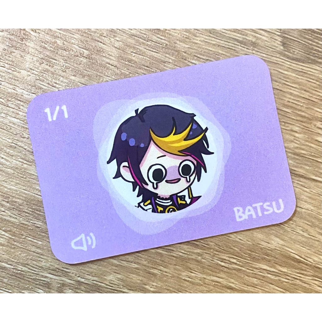 BATSU VOICE TWEET 全斷貼紙 by ARES 非公式同人周邊 SHU Luxiem Vtuber | 蝦皮購物