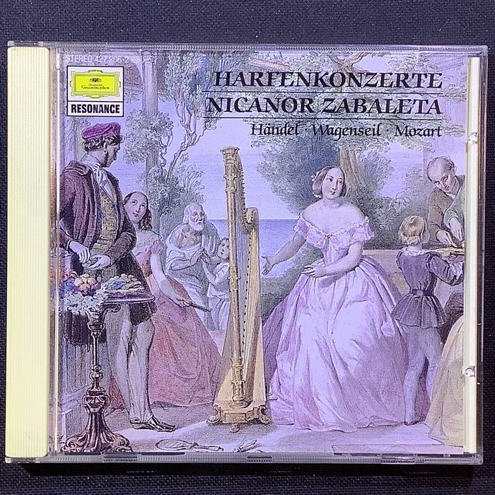 韓德爾&華根賽爾&史博-豎琴協奏曲 莫札特-長笛與豎琴協奏曲 Zabaleta薩巴列塔/豎琴 德國全銀圈01版 | 蝦皮購物