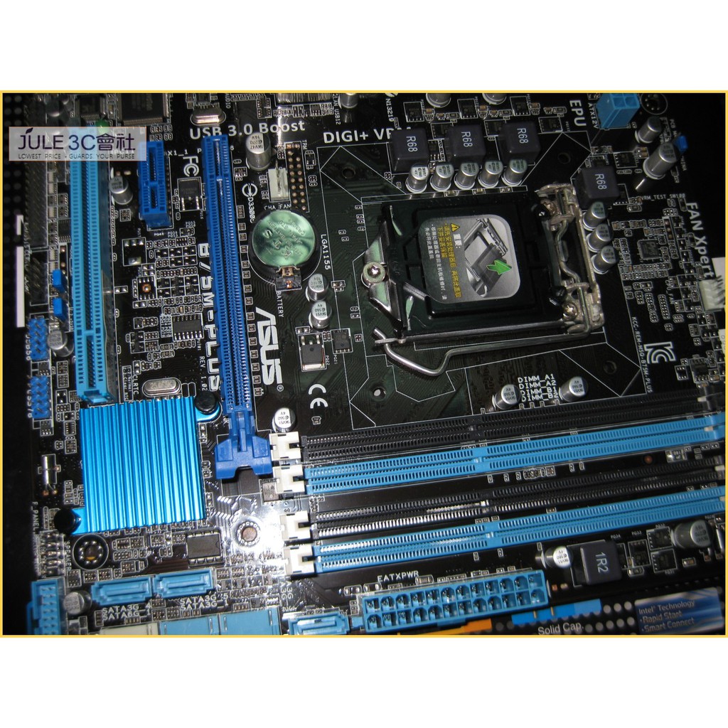 JULE 3C會社-華碩ASUS B75M-PLUS P8B75-M B75系列/二三代/MATX 1155 主機板 | 蝦皮購物