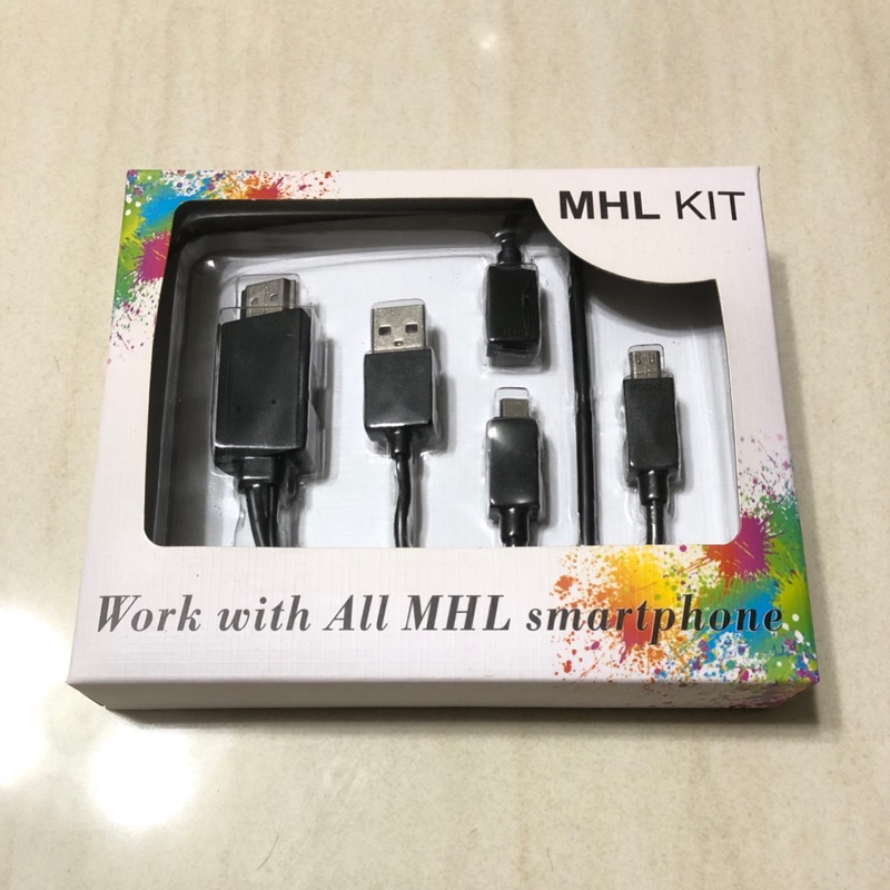 MHL KIT 1080p HDMI 安卓手機/ 平板to電視 轉接線 轉接器 即插即用 同屏器 小螢幕變大螢幕 | 蝦皮購物
