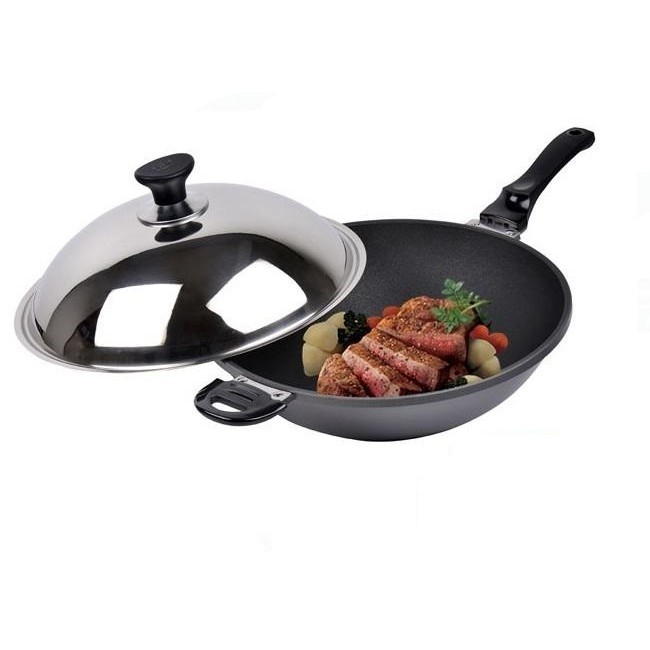 Miyaco米雅可遠紅外線陶瓷鍋30cm/33cm/36cm/39cm/42cm 民視消費高手推薦炒菜鍋 陶瓷炒鍋不沾鍋 | 蝦皮購物