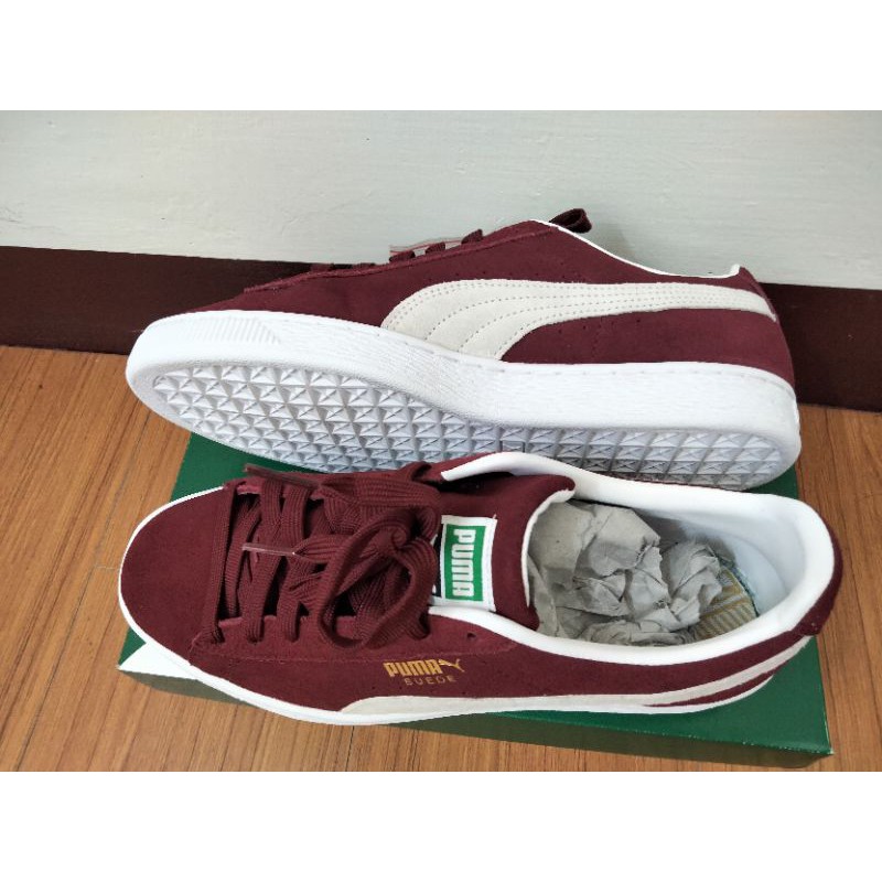PUMA SUEDE CLASSIC XXI 酒紅 麂皮 金標 經典 37491506 us8.5 bboy | 蝦皮購物