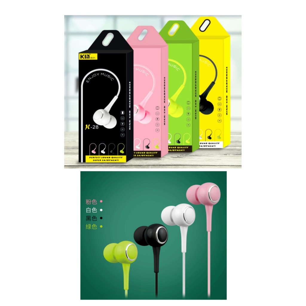 K28 3.5mm 耳塞式耳機/入耳式通用耳機/立體聲耳機/雙耳耳機-佳 | 蝦皮購物