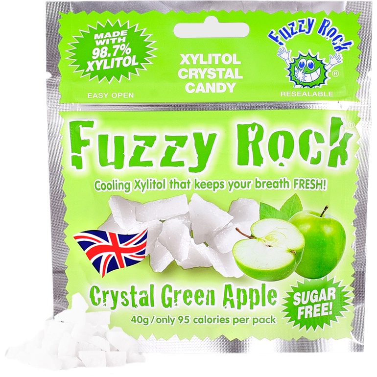 [Fuzzy Rock]Xylitol 無糖口嚼錠 木糖醇 潔牙糖 防蛀牙糖 木糖醇水晶純素清新口氣健康糖果4味/無糖的 | 蝦皮購物