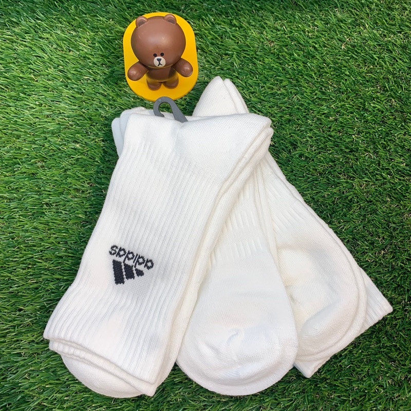 [喬比熊]adidas Cushioned Crew 3雙包厚底運動長襪(DZ9355/DZ9356/DZ9357) | 蝦皮購物