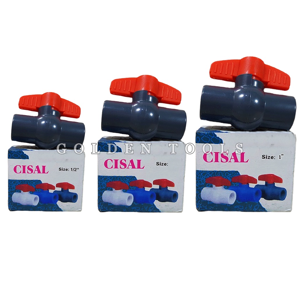 Cisal BALL VALVE Tap 水龍頭 PVC 水龍頭停止水龍頭尺寸 1/2 3/4 1 英寸 | 蝦皮購物