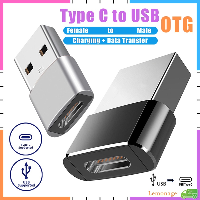 【現貨】Type C 轉 USB 2.0 OTG 適配器充電和數據傳輸迷你便攜式 USB 轉 Type C 母頭高速轉換 | 蝦皮購物