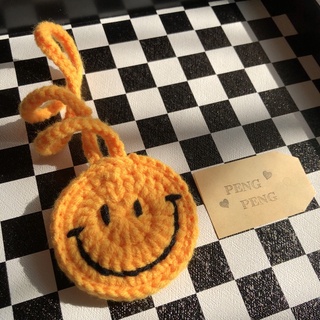 ️澎澎愛手作 ️笑一個吧！今天你微笑了嗎？現貨含包裝 畢業禮物 ins牛奶棉鉤織 手工製作手作溫度 y2k 螢光色系 | 蝦皮購物