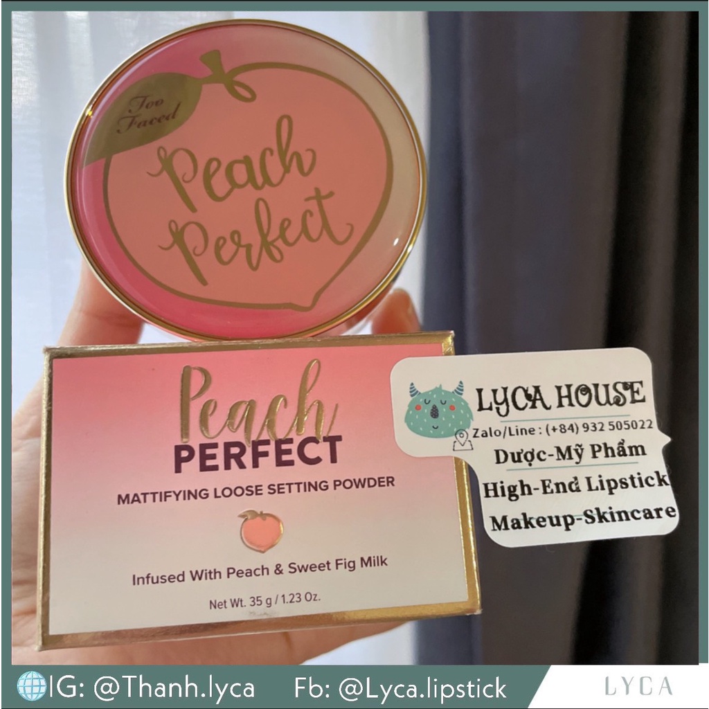 現貨 美國 Too Faced 控油蜜粉 Peach Perfect Mattifying Setting Powder | 蝦皮購物