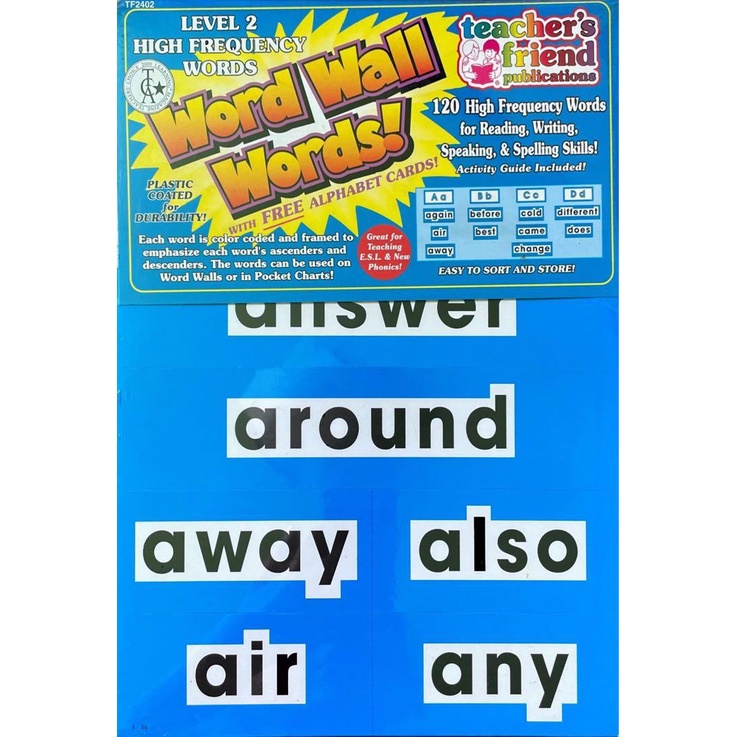 WORD WALL WOARDS Level 2 單字卡 | 蝦皮購物