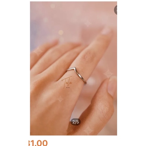 全新現貨 Tala by Kyla promise ring gold 8金色戒指尺寸8 | 蝦皮購物