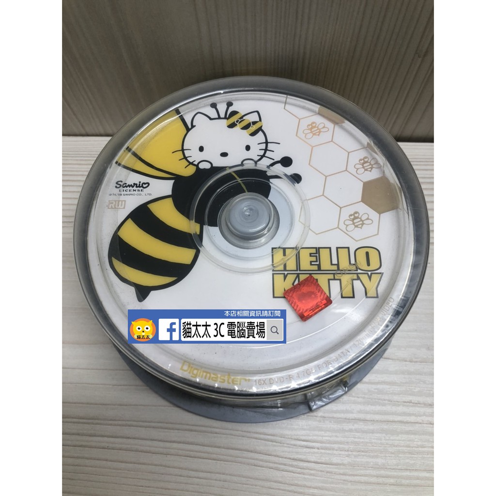 貓太太【3C電腦賣場】HELLO KITTY 凱蒂貓 版 DVD+R蜜蜂 16X DVD 空白燒錄片(25入)*2盒 | 蝦皮購物