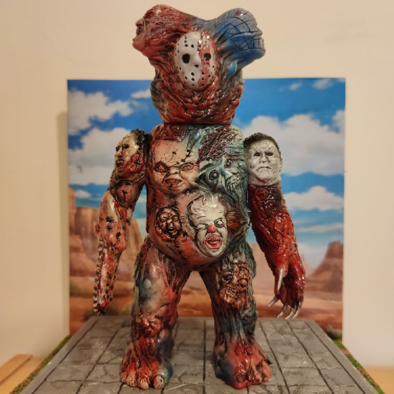 「妖獸都市」 設計師玩具 殺人魔合體 究極體 稀有彩色版恐佈片 恰吉 sofubi ttf mvh kaijutan | 蝦皮購物