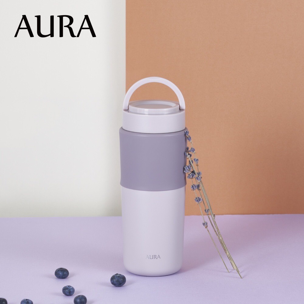 沃廚授權經銷@現貨附發票@AURA 艾樂-隨行提手真陶瓷保溫杯525ml(3色可選) | 蝦皮購物