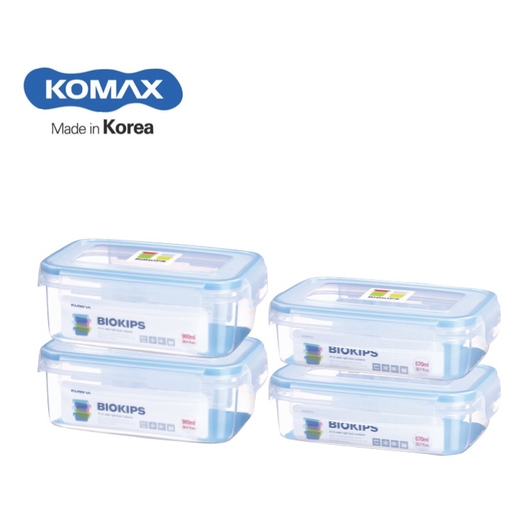商品出清-KOMAX保鮮盒4件組 （900mlx2+670mlx2)超取最多5組 | 蝦皮購物