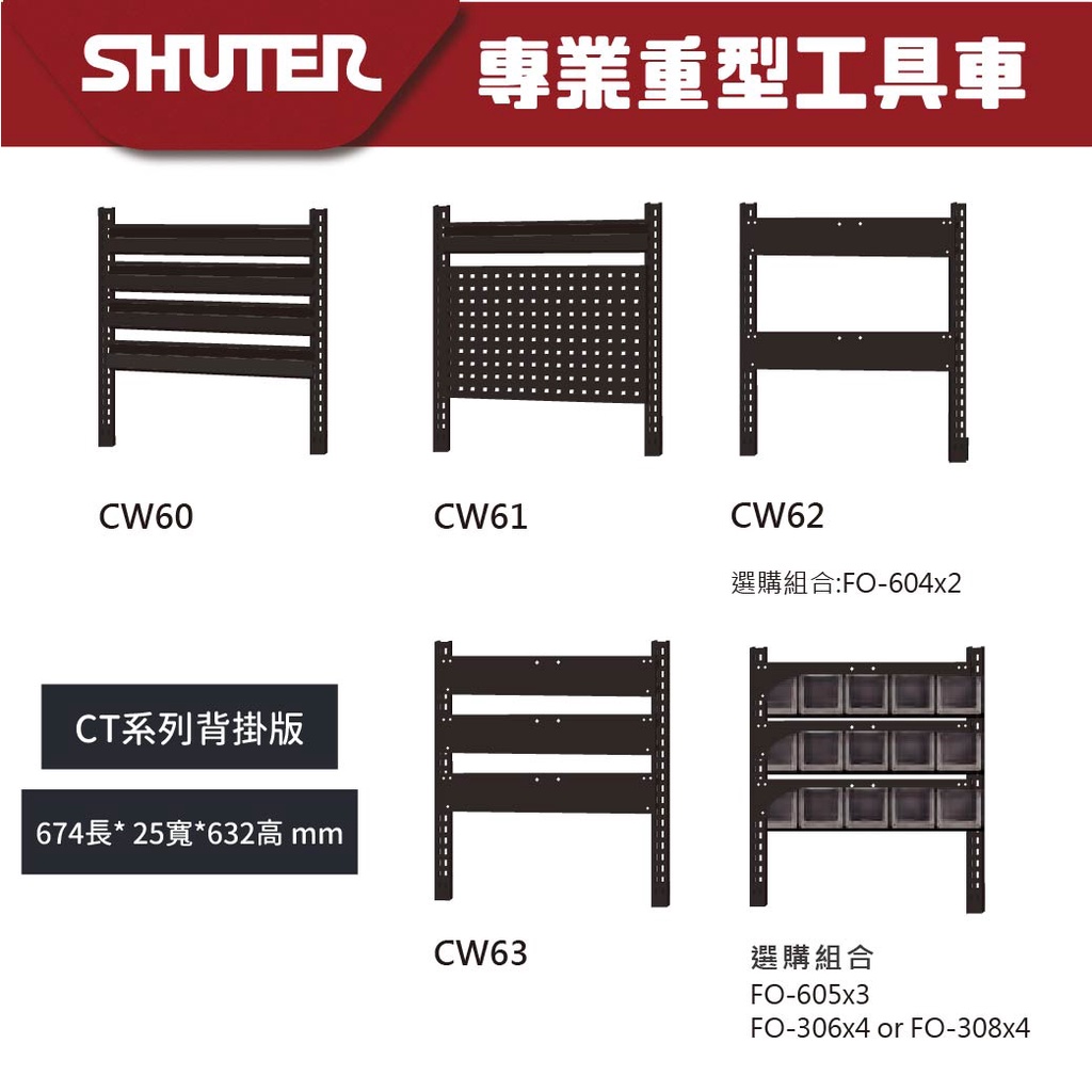 樹德 CW61 W61 活動工具車背掛鈑 萬用工具車 車行 維修站 背掛板 方孔背掛組 洞洞板 手推車 工作車配件 | 蝦皮購物
