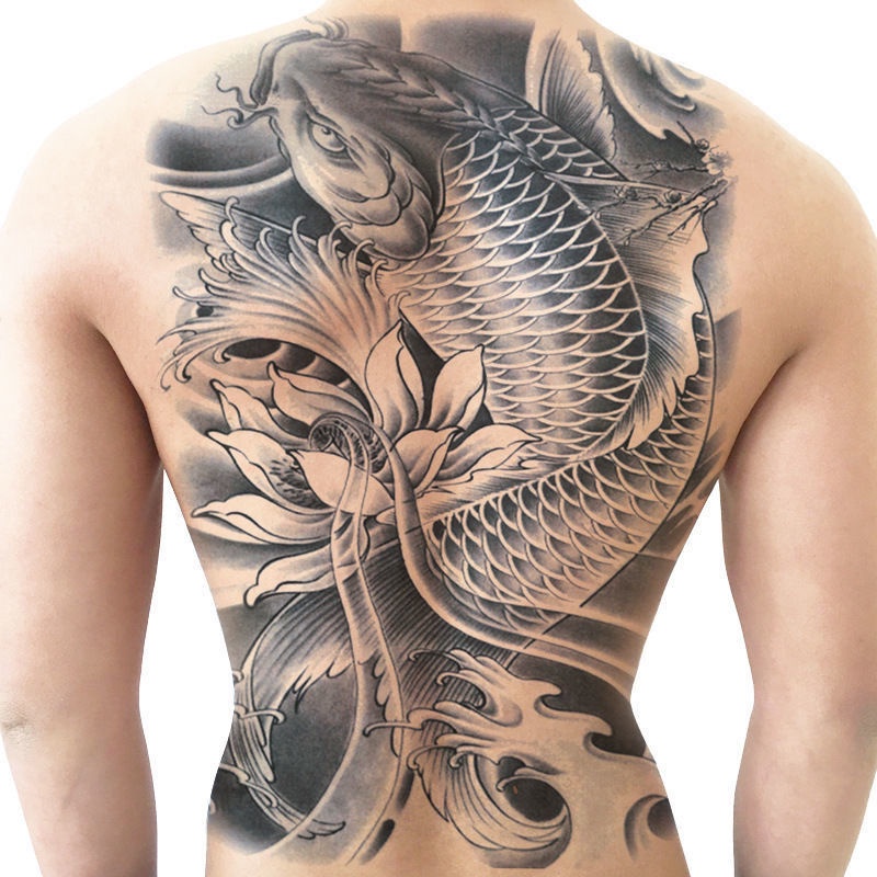 【滿799免運】滿背後背紋身貼防水男女持久大圖趙雲子龍九龍拉棺仿真刺青花臂貼jioyh DRWW | 蝦皮購物