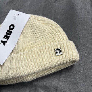 【Faithful】OBEY Micro Beanie【100030125】黑 米白 針織短毛帽 | 蝦皮購物