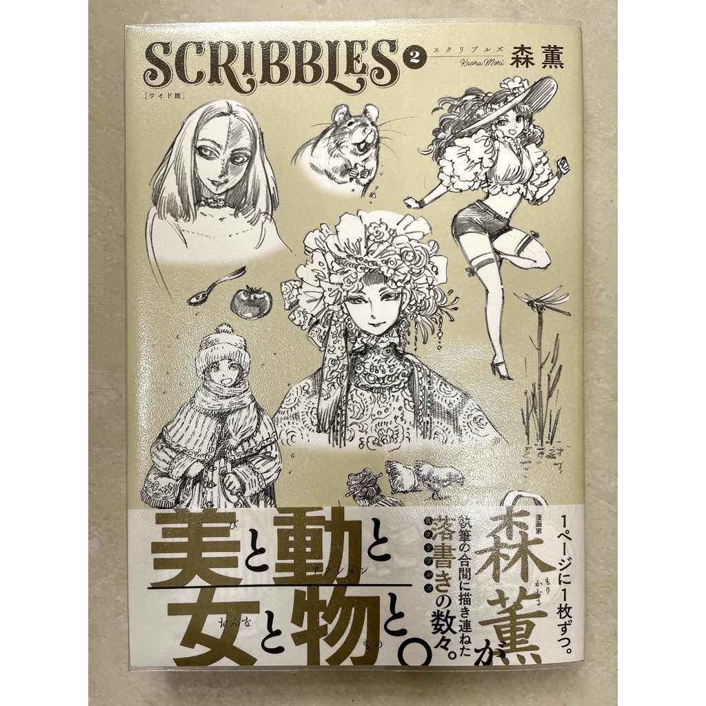 (illusory moon專屬賣場) SCRIBBLES (2) (B6 ワイド版) 畫集 (畫冊) 繪師：森薰 | 蝦皮購物