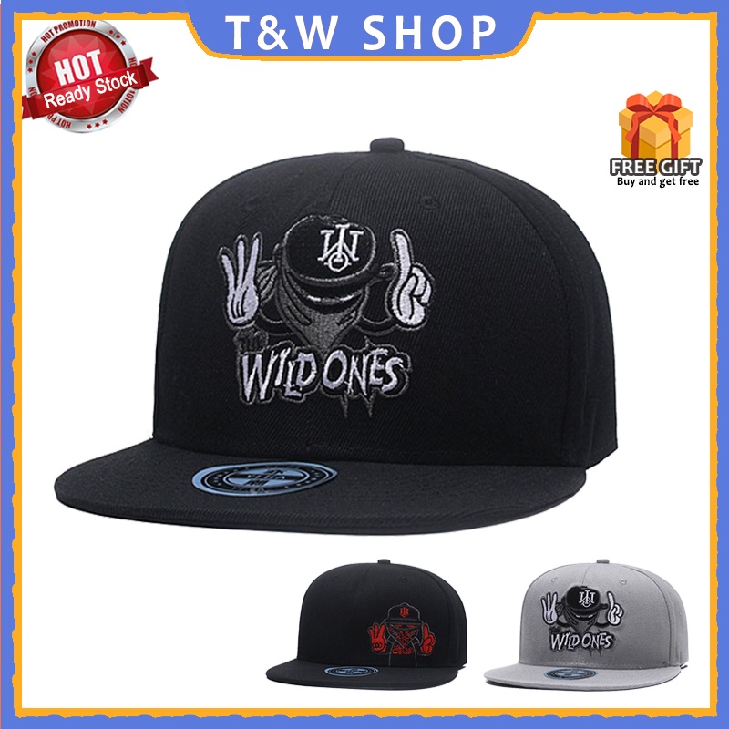 Tw full snapback cap 棒球帽 capal topi lelaki cap 男女平底全帽 Hip Ho | 蝦皮購物