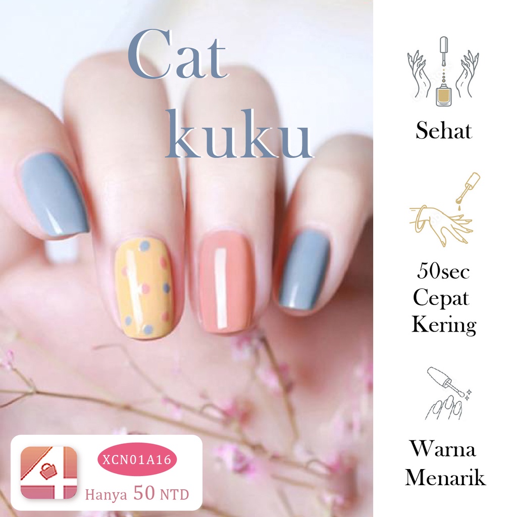 【BIG4】3IN1 KUTEK 3 TONE KUTEK TREND KOREA Cat Kuku Nail poli | 蝦皮購物