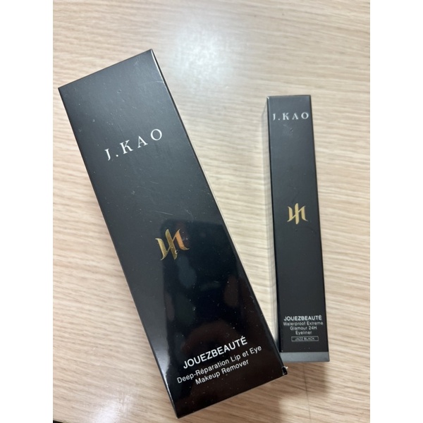 現貨J kao高宇蓁玩美深層修護眼唇卸妝液&玩美24H極致媚眼防水眼線筆 | 蝦皮購物