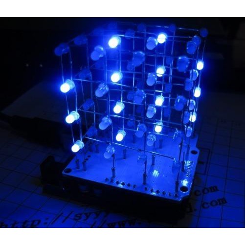 [RWG] 光立方 LED Cube 4*4*4 for Arduino UNO 套件 送程式 | 蝦皮購物