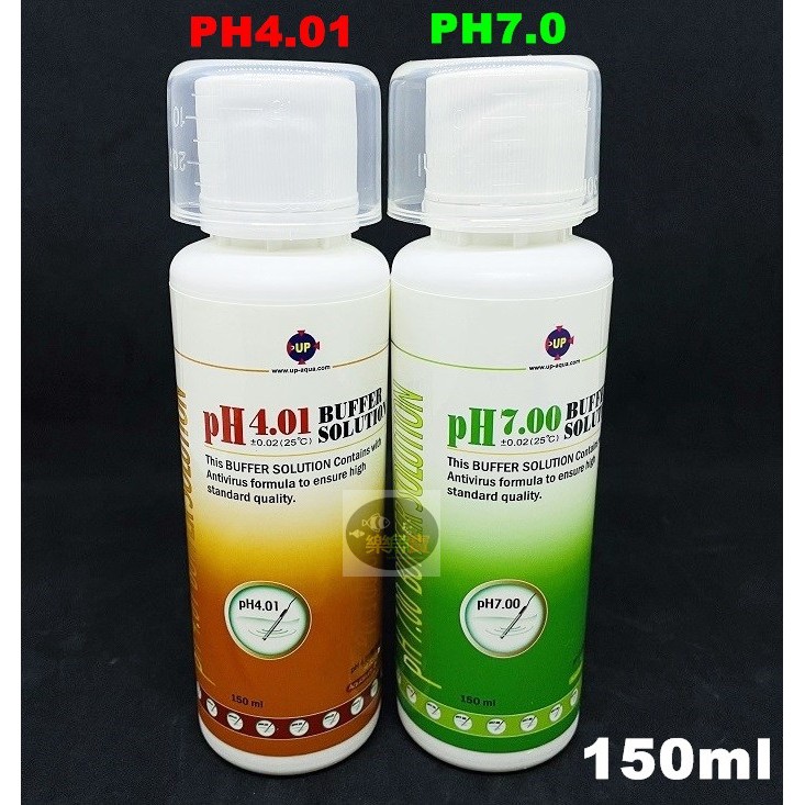 【樂魚寶】台灣UP雅柏 PH 電極標準校正液 150ml (PH7.00、PH4.01) PH測試筆 監測器校正 | 蝦皮購物