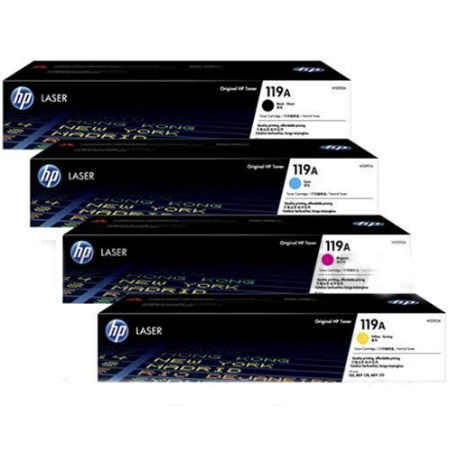 🎫『HP 119A 原廠碳粉』 W2090A 黑｜W2091A 藍｜W2092A 黃｜W2093A 紅 | 蝦皮購物