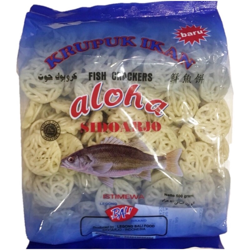 印尼🇮🇩Aloha Krupuk Ikan 捲花魚餅 魚味生脆片（需油炸）500g | 蝦皮購物