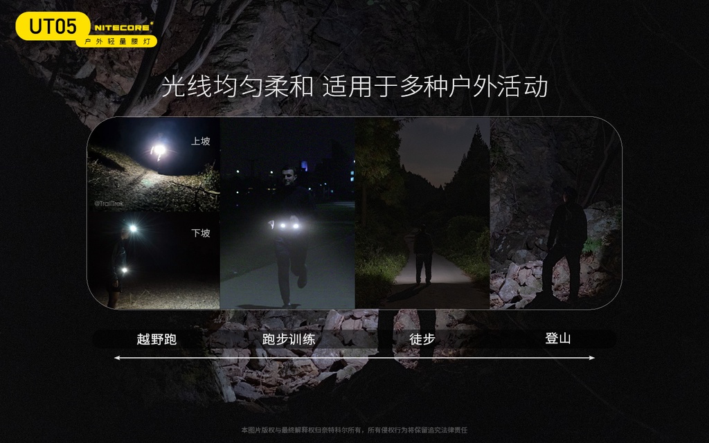 【電筒王】NITECORE UT05 400流明 輕量化腰燈 跑步燈 BLT10 登山 路跑 露營 NB10000 | 蝦皮購物