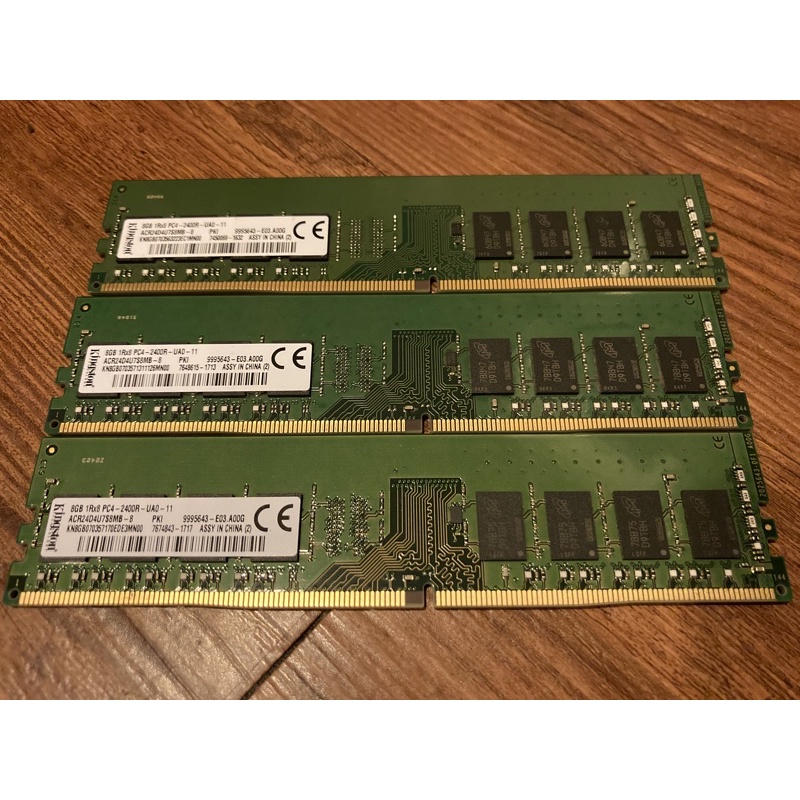 6/6 金士頓 Kingston DDR4 2400R 8G 單面 極新良品個保七天 | 蝦皮購物