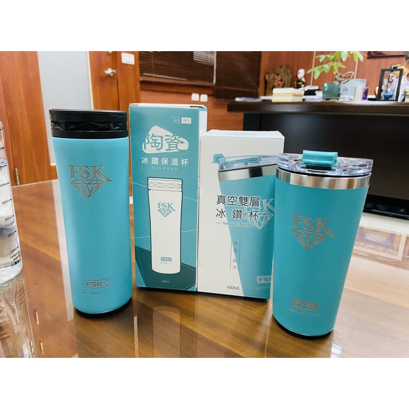 FSK隔熱紙 陶瓷冰鑽保溫杯420ml 真空雙層冰鑽杯480ml | 蝦皮購物