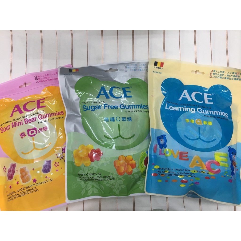 ☆☆ 環球大藥局 ☆☆ ACE 字母Q軟糖 48g 240g 水果 字母 無糖 酸熊 軟糖隨手包 優惠價格 無負擔 現貨 | 蝦皮購物