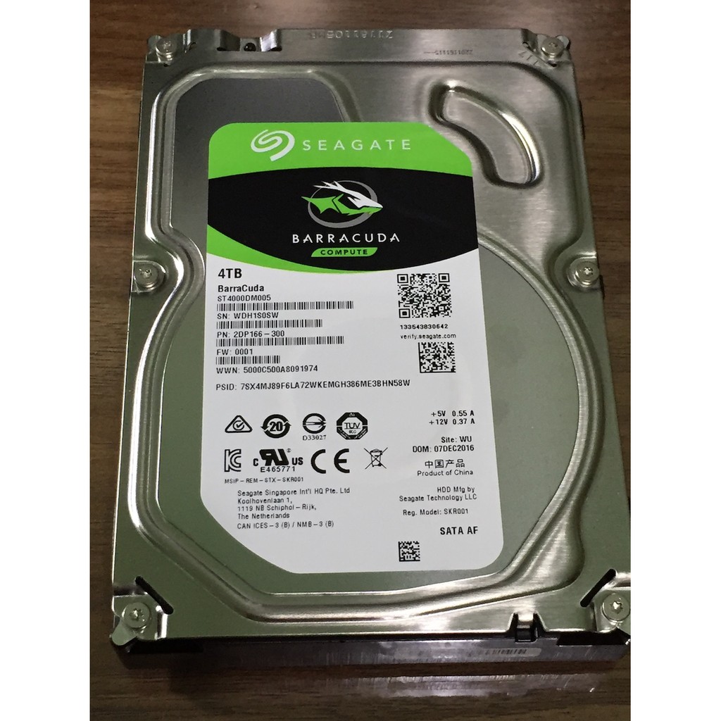 原廠 三年保 Seagate 4T BarraCuda 新梭魚 4TB 3.5吋 桌上型硬碟 ST4000DM005 | 蝦皮購物