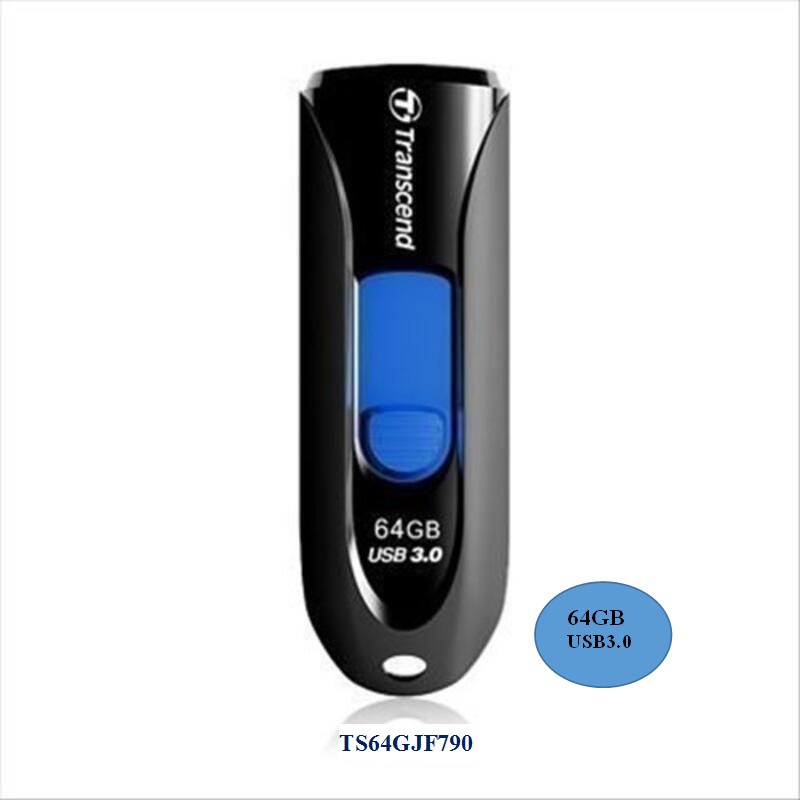 創見64G USB 3.1 Gen1 JetFlash790 無蓋設計,吊飾孔TS64GJF790 | 蝦皮購物
