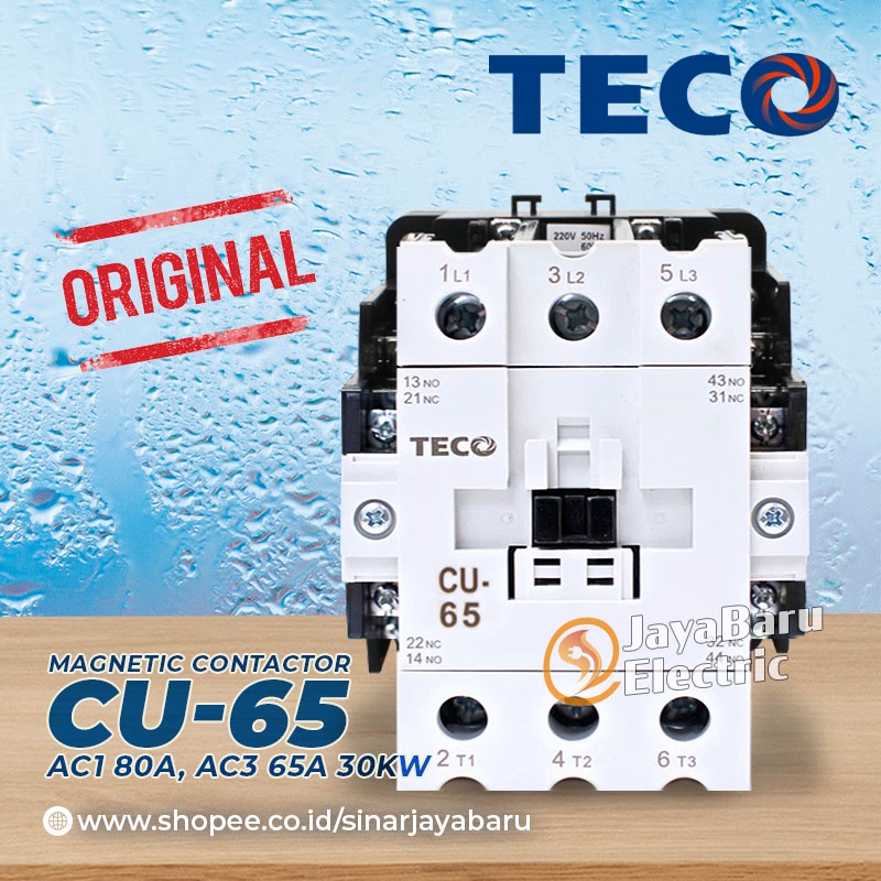 Contactor TECO CU-65 CU65 110V 220V 380V | 蝦皮購物