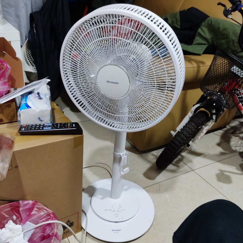 現貨 自售 夏普SHARP DC電風扇 PJ-S14GA 14吋扇葉 採用7片柔風扇葉 原廠公司貨紙箱 搖控器 淡水自取 | 蝦皮購物