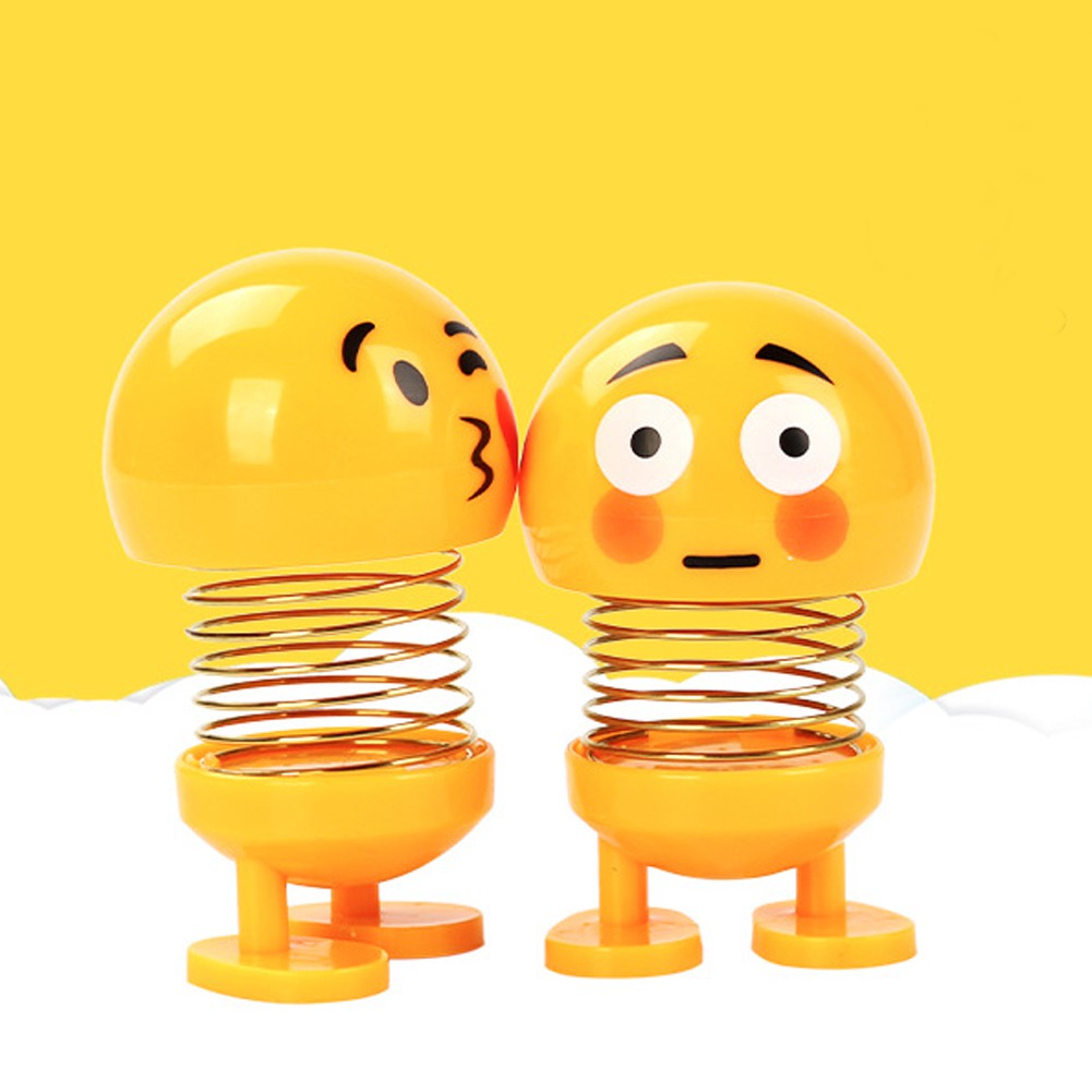 抖音同款車載表情包公仔搞怪彈簧搖頭娃娃 彈跳人笑臉解壓擺件 表情包娃娃卡通擺件 車載飾品擺件彈簧公仔禮品萌表情娃娃公仔 | 蝦皮購物