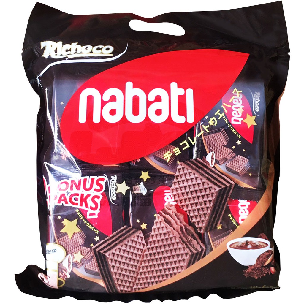 【利來福】麗巧克Nabati 巧克力威化餅414g｜巧克力 威化餅 餅乾 零食 | 蝦皮購物