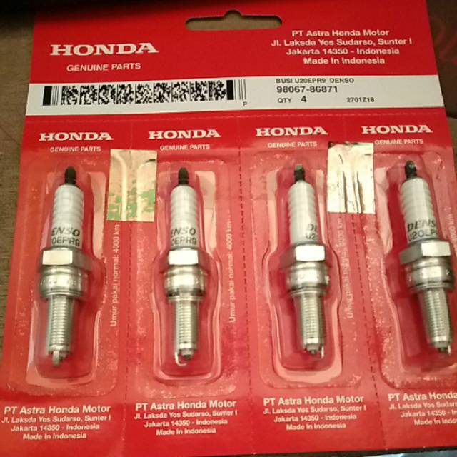 DENSO HONDA 火花塞電裝 U20EPR9 本田 Karisma Blade Kirana Revo Absou | 蝦皮購物