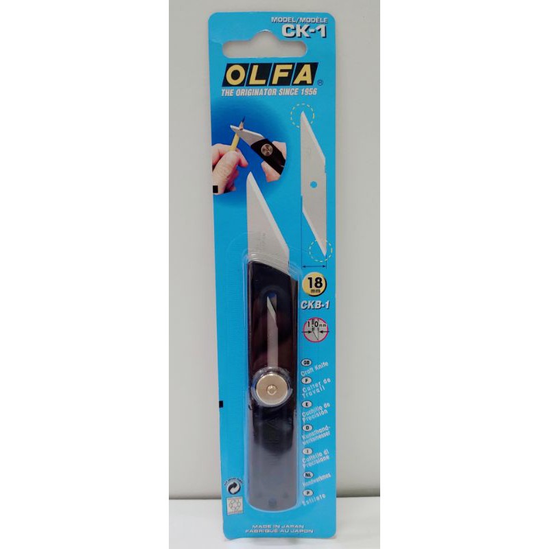 OLFA 金屬握柄工藝刀 CK-1 型 工藝刀 金屬握柄 美工刀、CKB-1 工藝刀刀片 刀片 | 蝦皮購物