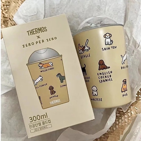 🔥現貨｜韓國限定｜絕版｜售完不補｜膳魔師保溫杯｜狗狗吸管杯｜保溫保冷｜Zero Per Zero 聯名款 | 蝦皮購物