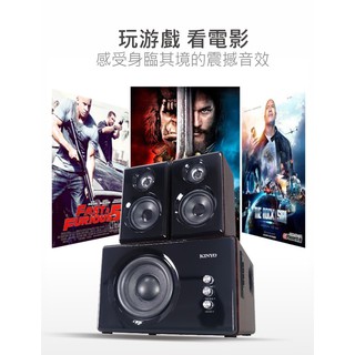 【KINYO】2.1聲道木質鋼烤音箱/音響/藍芽喇叭(KY-1852)心跳動次動次! | 蝦皮購物