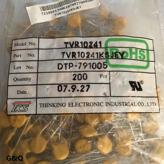 壓敏電阻 TVR14241KSY TVR14241 TVR10241KSJEY TVR10241 10D241K 24 | 蝦皮購物