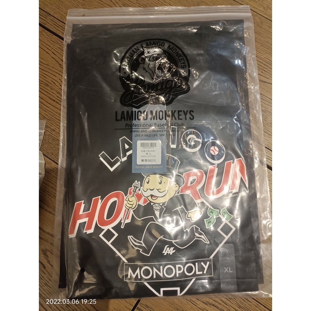 (記得小舖)CPBL 中華職棒 LAMIGO MONKEY TEE(樂天桃猿)前身全新出清 | 蝦皮購物