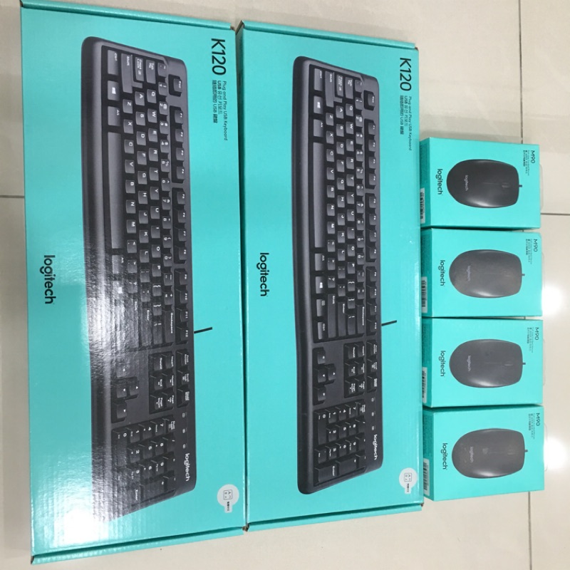 全新 Logitech K120 + M90 鍵盤滑鼠組 | 蝦皮購物