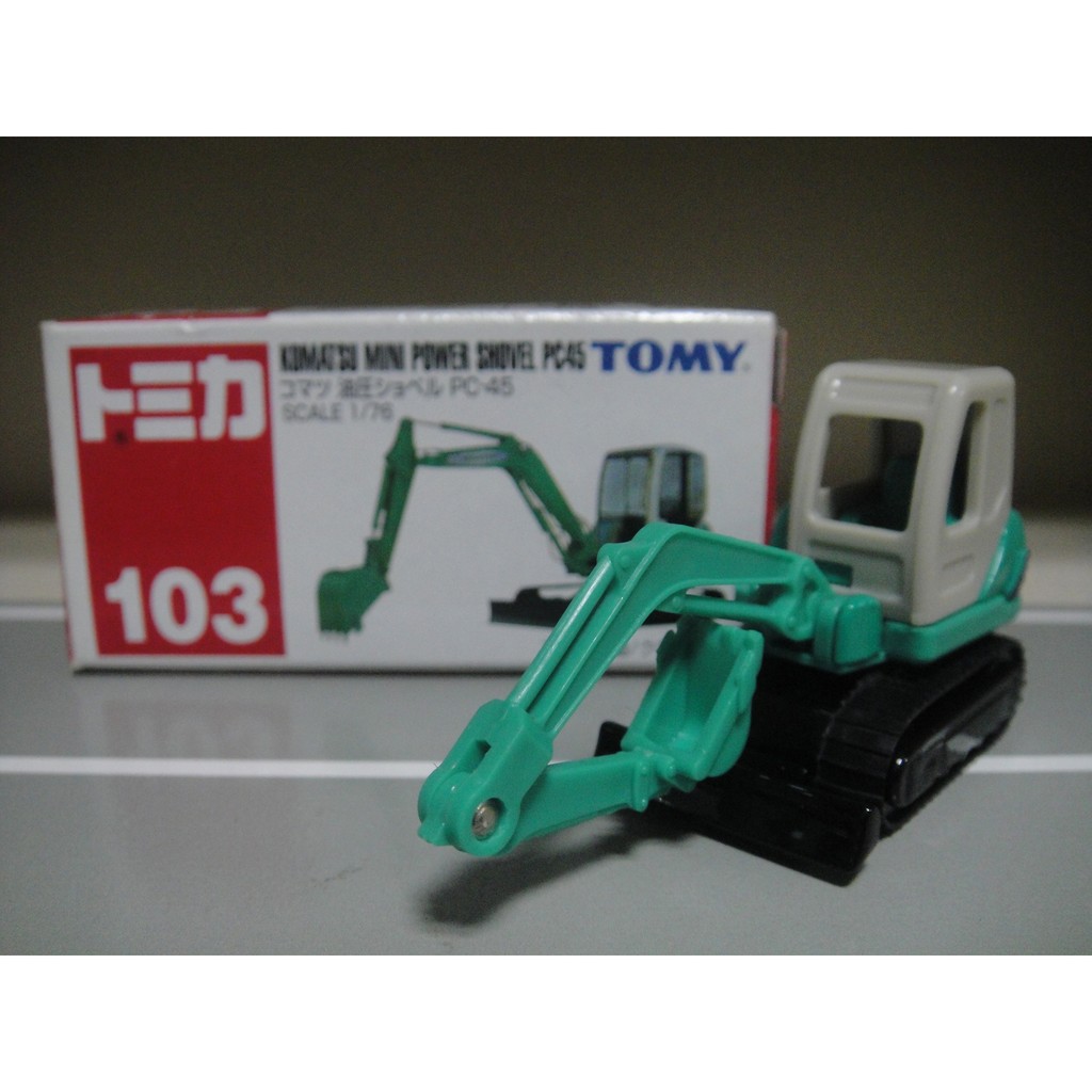 TOMICA 103 Komatsu 小松 Mini Power Shovel PC45 藍標 | 蝦皮購物